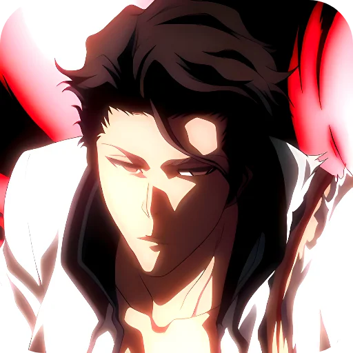 25 Стикер телеграм 😒 из набора «Aizen Sosuke»