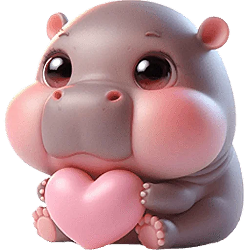 Малыш-бегемотик Telegram stickers