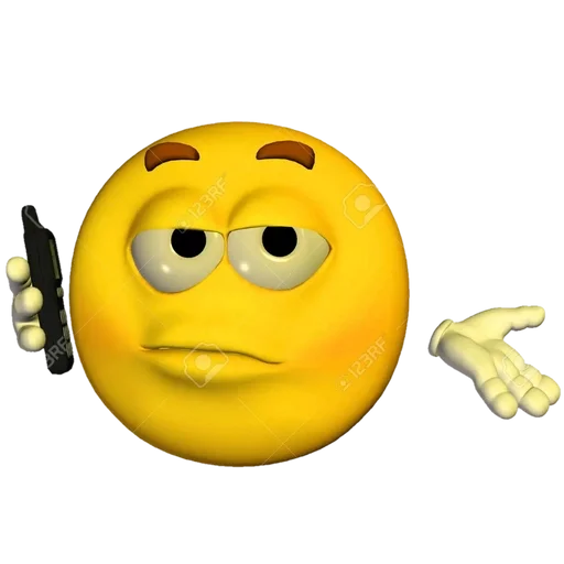 Cтикеры телеграм Yellow ball meme