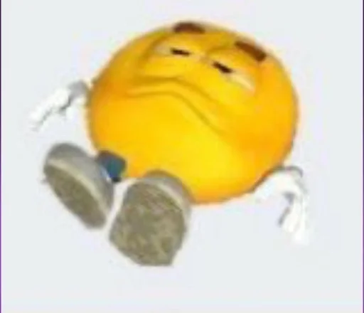 Cтикеры телеграм Yellow ball meme