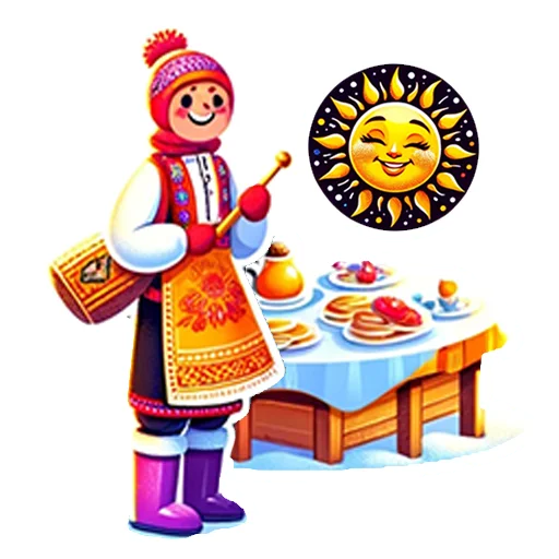 Cтикеры телеграм Масленица