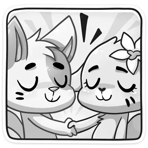 Бисквит и Ванилька Telegram stickers