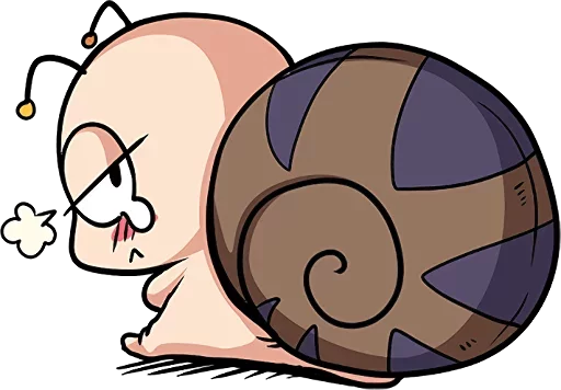 Crazy Snail Telegram stickers