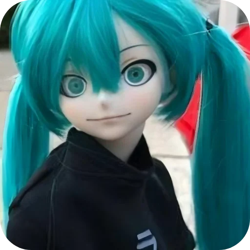 Creepy Miku Doll Telegram stickers