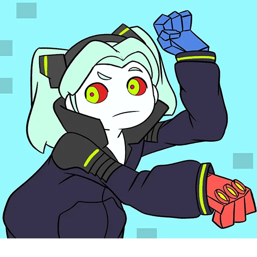 Cyberpunk Edgerunners Rebecca Telegram stickers
