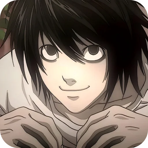 26 Стикер телеграм 🥺 из набора «Death Note»