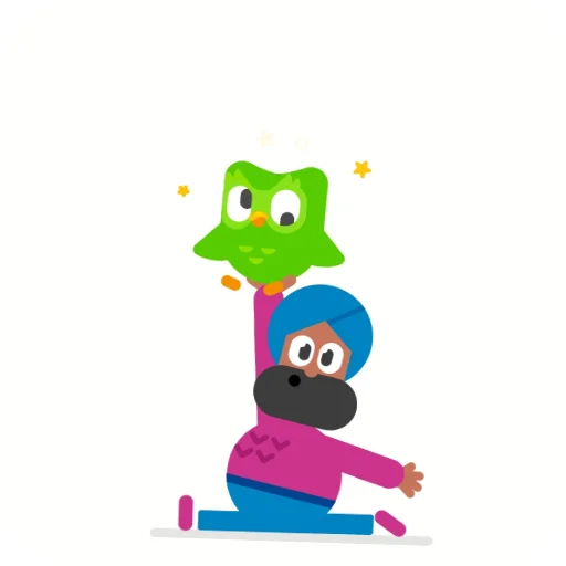 3 Telegram Sticker 🧸 from «Duolingo» pack