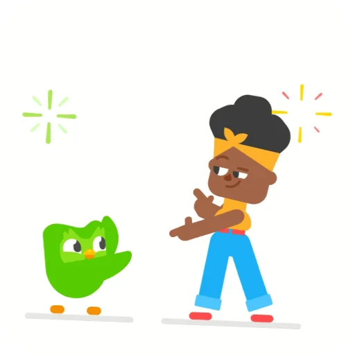 5 Telegram Sticker 🧸 from «Duolingo» pack