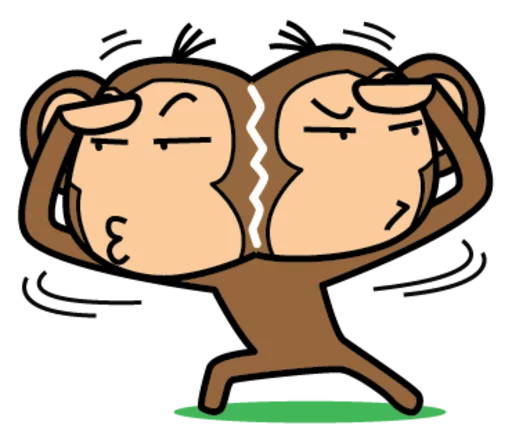 11 Telegram Sticker 🐵 from «Funny Monkeys» pack