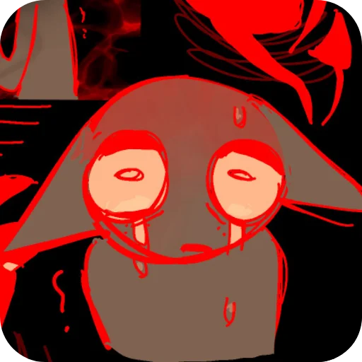 14 Telegram Sticker 🩶 from «Gray SPRUNKI» pack