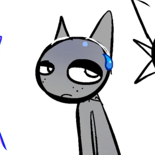 15 Стикер телеграм 🩶 из набора «Gray SPRUNKI»