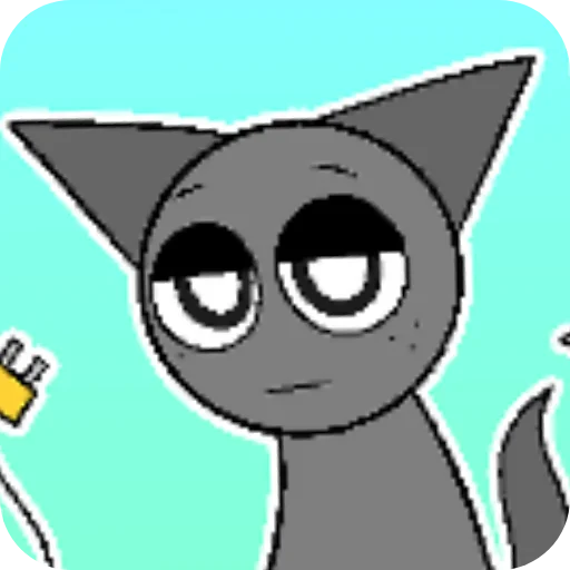 25 Telegram Sticker 🩶 from «Gray SPRUNKI» pack