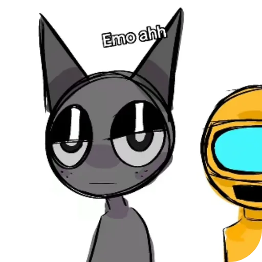 48 Telegram Sticker 🩶 from «Gray SPRUNKI» pack