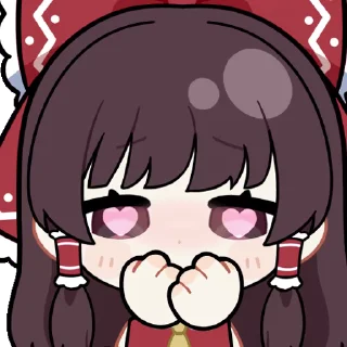 Hakurei Reimu Telegram video stickers