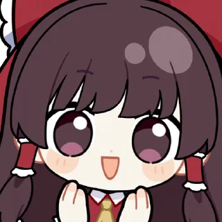 Hakurei Reimu Telegram video stickers