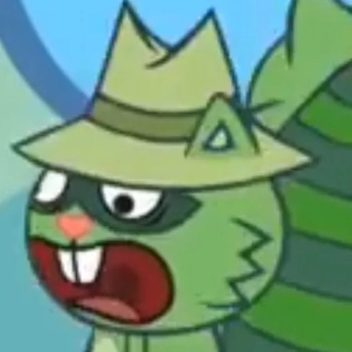 5 Стикер телеграм 🤯 из набора «Happy Tree Friends»