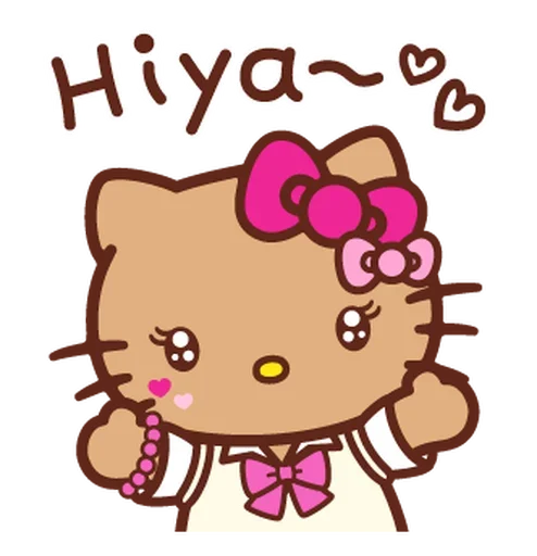 10 Telegram Sticker 😉 from «Gyaru Hello Kitty» pack