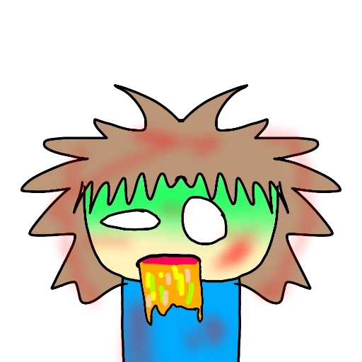 6 Telegram Sticker 🤮 from «Herobrine» pack