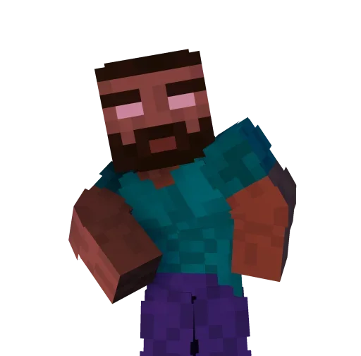 7 Telegram Sticker 💪 from «Herobrine» pack