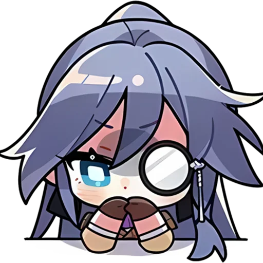 5 Стикер телеграм 🧐 из набора «Honkai Impact 3rd»