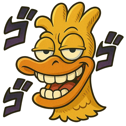 5 Стикер телеграм 😜 из набора «Angry Jo Jo Beasts»
