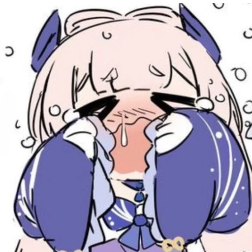 Telegram Sticker 😭 from «kokomi» pack