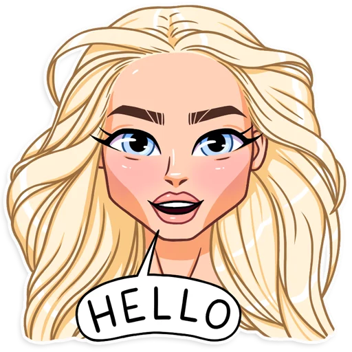 18 Стикер телеграм 🤔 из набора «Miss Alena ️»