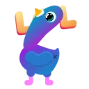 10 Telegram Sticker 😬 from «Neon Pigeon» pack