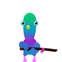 10 Telegram Sticker 😬 from «Neon Pigeon» pack