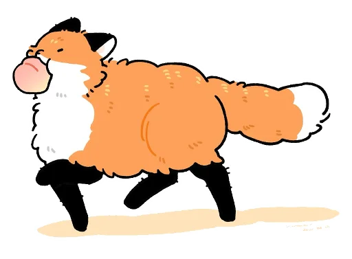 Numsiri fox Telegram stickers