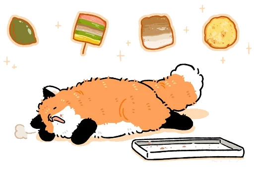 Numsiri fox Telegram stickers