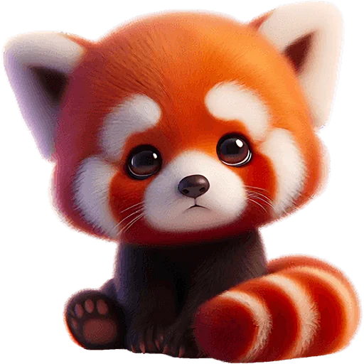 Красная панда Telegram Stickers