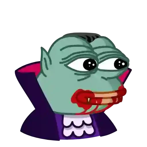 4 Telegram Sticker 🙂 from «Pepe Vampire» pack