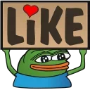 Telegram animated emoji PEPE