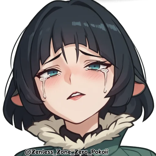 4 Стикер телеграм 😢 из набора «Jane Doe ZZZ»