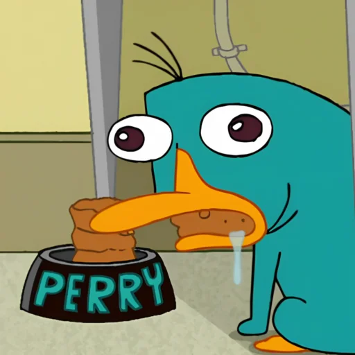 Cтикеры телеграм Perry the Platypus