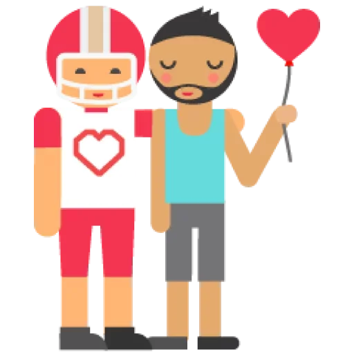 8 Telegram Sticker 😌 from «Rainbow for people» pack
