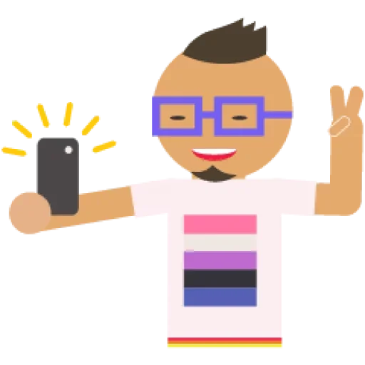 26 Telegram Sticker 🧐 from «Rainbow for people» pack