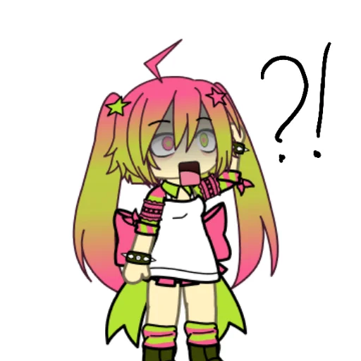 6 Telegram Sticker 😳 from «Gacha life» pack