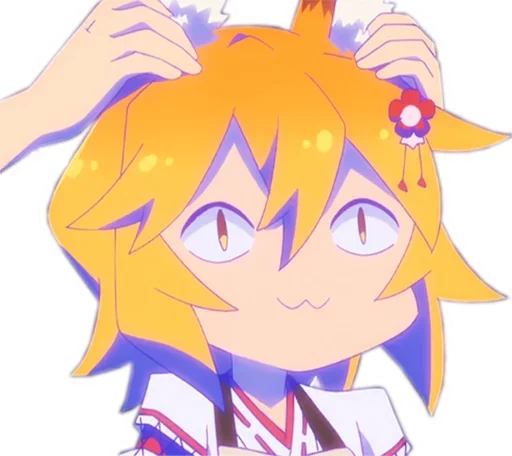 35 Telegram Sticker 🥶 from «Sewayaki Kitsune no Senko san» pack