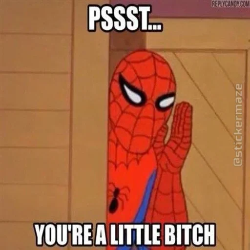 3 Telegram Sticker 🕷 from «Spider Man Memes» pack