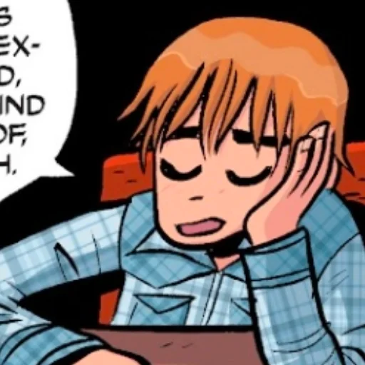 25 Telegram Sticker 😮‍💨 from «Scott Pilgrim» pack