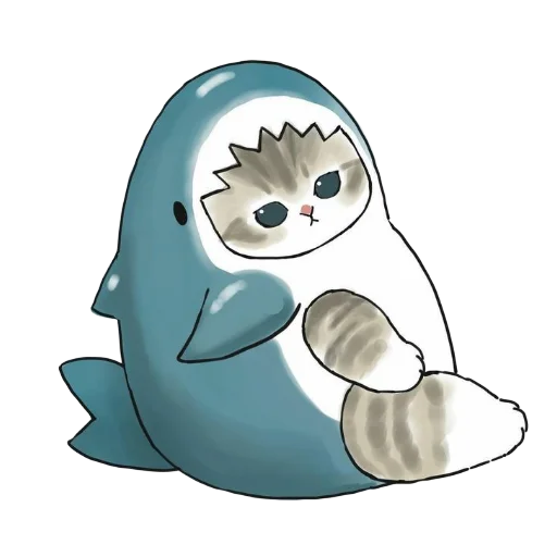 3 Telegram Sticker 🦈 from «Shark cats» pack