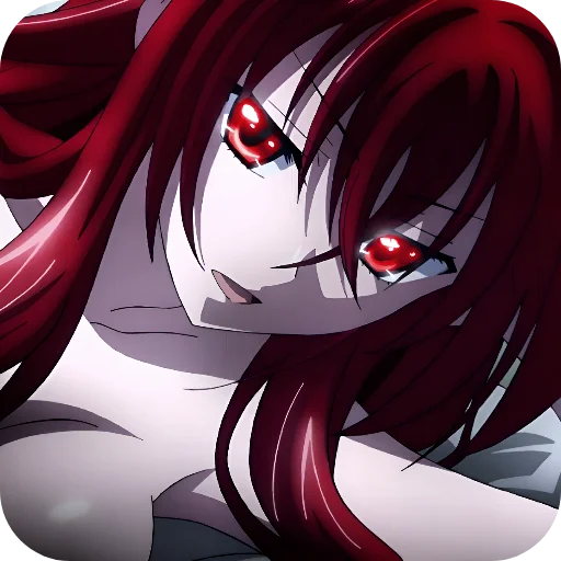 2 Стикер телеграм 🔥 из набора «High School DxD»