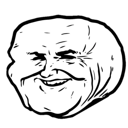 10 Telegram Sticker 😐 from «Troll-World» pack