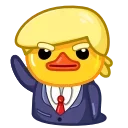 Trump Duck Animated telegram stickers