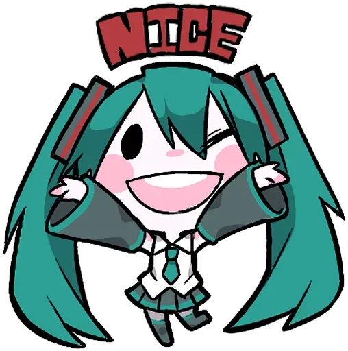 1 Telegram Sticker 😃 from «Hatsune Miku» pack