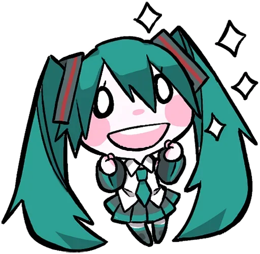 8 Telegram Sticker 🤩 from «Hatsune Miku» pack
