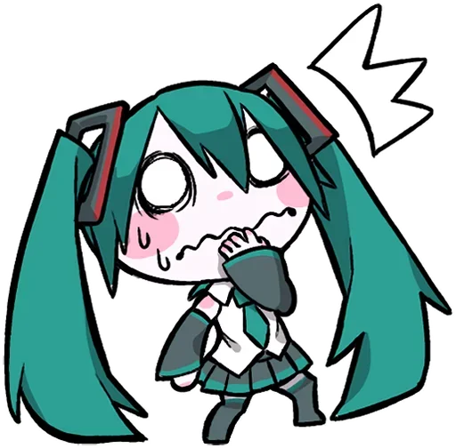 13 Telegram Sticker 😨 from «Hatsune Miku» pack